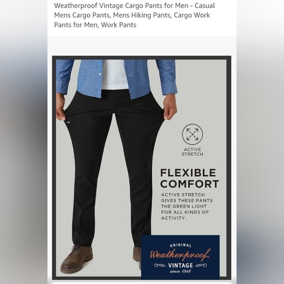 Weatherproof | Pants | Mens Weatherproof Vintage Maverick Cargo Pants ...